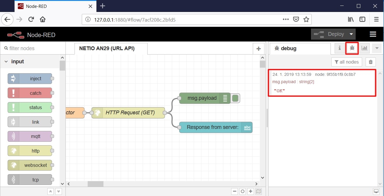 An29 Node Red Example Of Url Api Communication With Netio 4x Netio Products Smart Power
