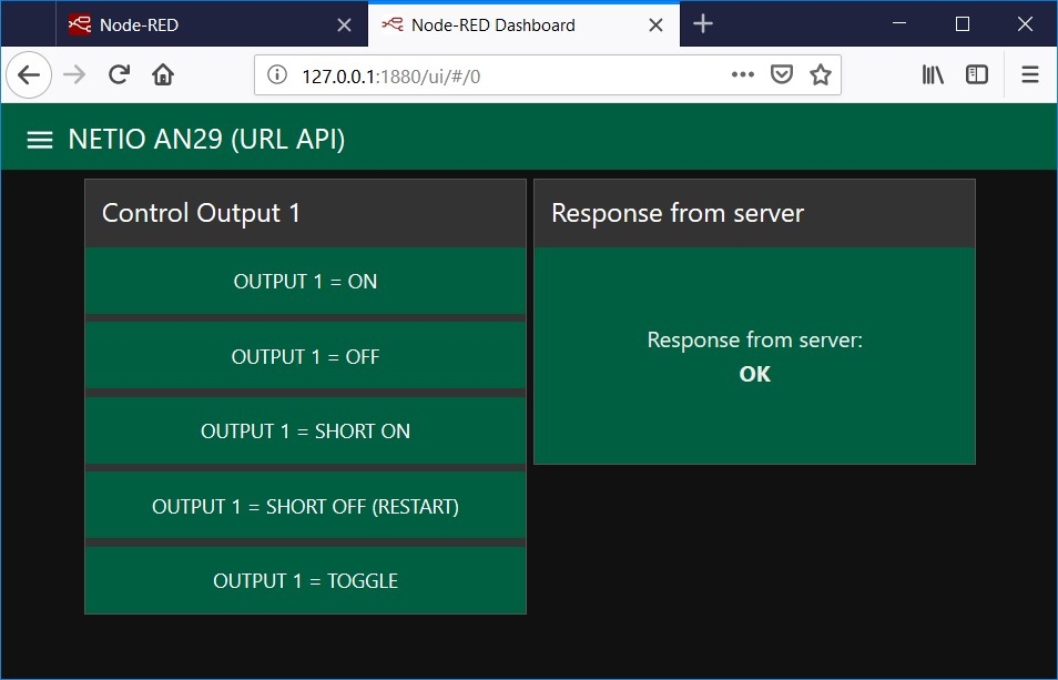 An29 Node Red Example Of Url Api Communication With Netio 4x Netio Products Smart Power
