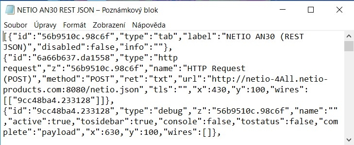 An30 Node Red Example Of Rest Json Communication With Netio 4x Netio