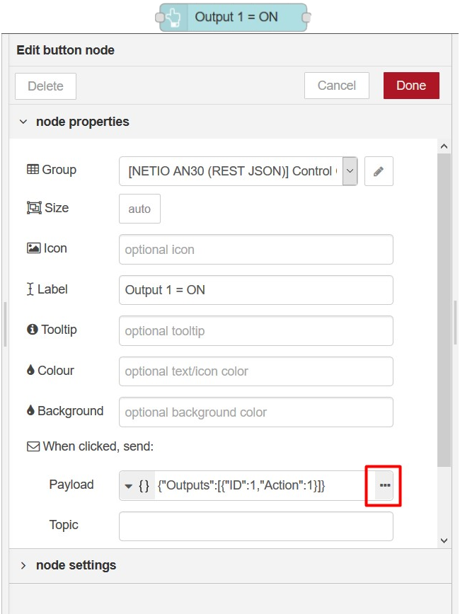 An30 Node Red Example Of Rest Json Communication With Netio 4x Netio Products Smart Power