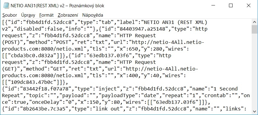 An31 Node Red Example Of Rest Xml Communication With Netio 4x Netio Products Smart Power