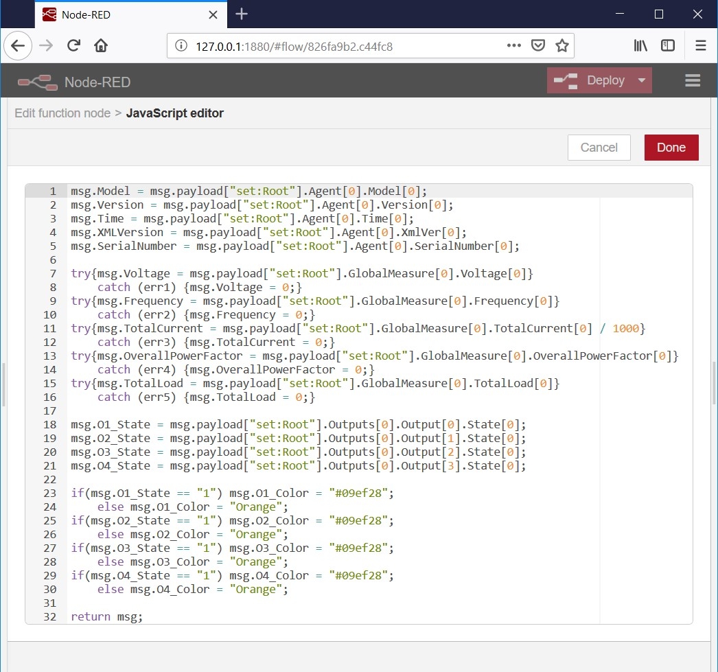An31 Node Red Example Of Rest Xml Communication With Netio 4x Netio Products Smart Power