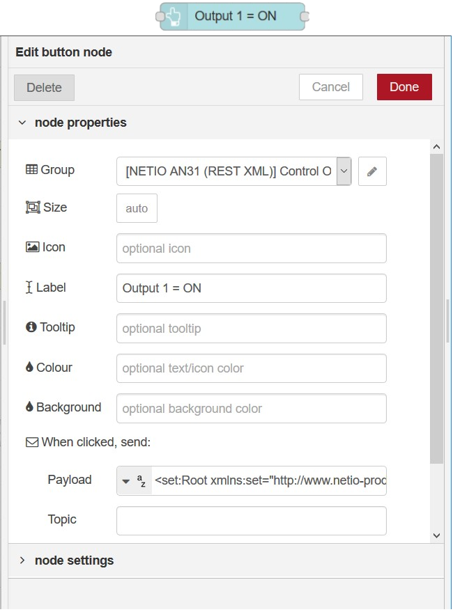 An31 Node Red Example Of Rest Xml Communication With Netio 4x Netio Products Smart Power
