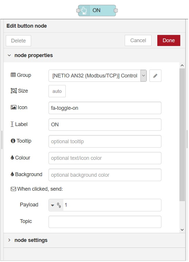 An32 Node Red Example Of Modbus Tcp Communication With Netio 4x Powercable Netio Products