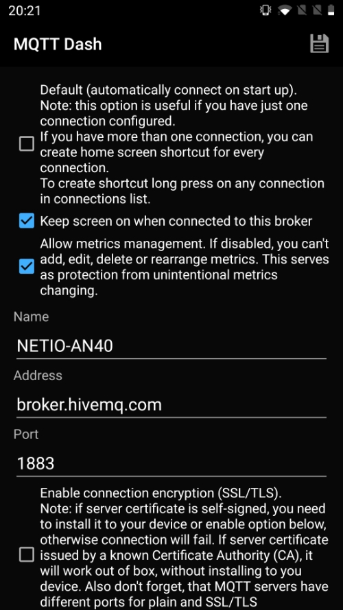 An40 Getting Started With Powercable Mqtt Flex Via Hivemq Mqtt Broker To Mobile App Netio